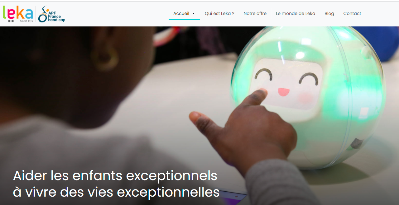 Leka un robot ludique pour les enfants en situation de handicap ...